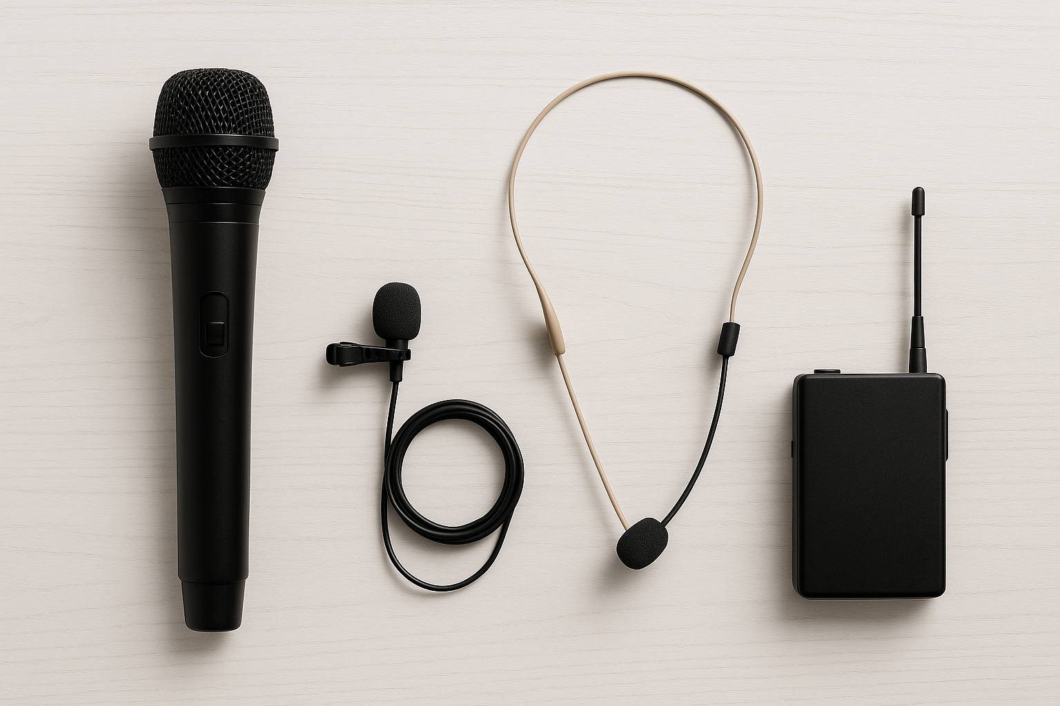 Types of Wireless Microphones: 2.4GHz vs UHF, Lavalier & More